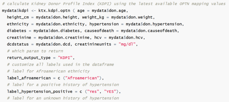 R Open Source kidney.epi package - Scientific-Tools.Org